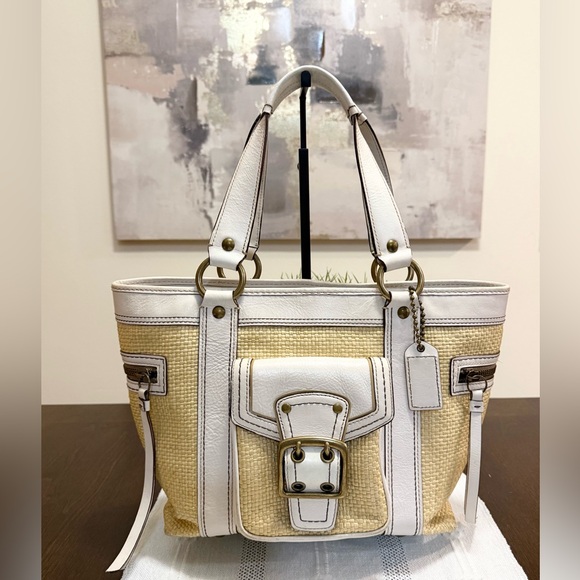 Coach | Bags | Coach Legacy Vintage Straw Rattan Raffia | Poshmark